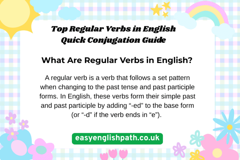 How to Use Regular Verbs in English Correctly | Full Guide