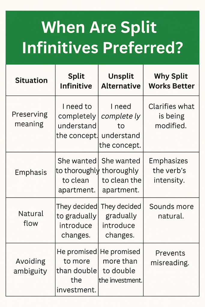 What Are Split Infinitives in English | Examples | Tips