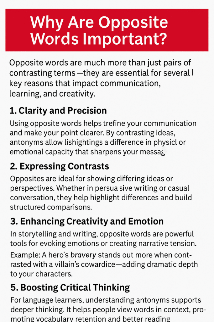 How Opposite Words Can Improve Your English Fast | Guide for Learners