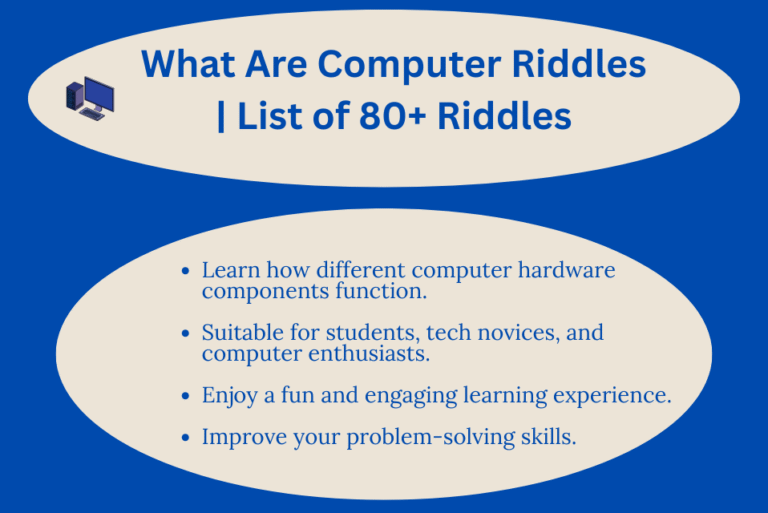 What Are Computer Riddles | List of 80+ Riddles