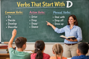 Verbs That Start With D : Complete List, Meanings & Examples