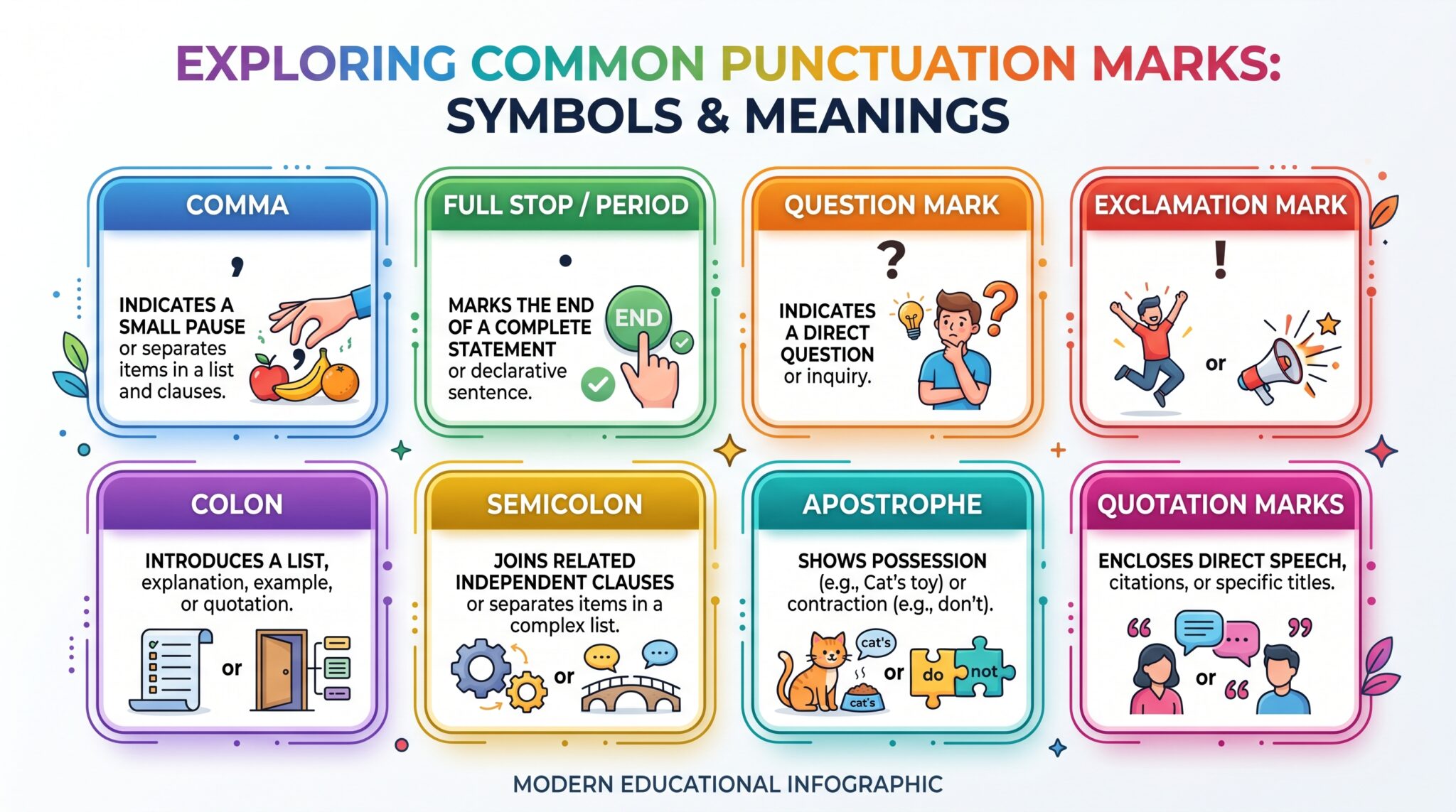 Punctuation Rules in English (With Examples & Easy Guide)